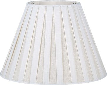 Box Pleat Linen Lamp Shade (9” Top X 18” Bottom X 13” Slant) - Lux Lamp ...
