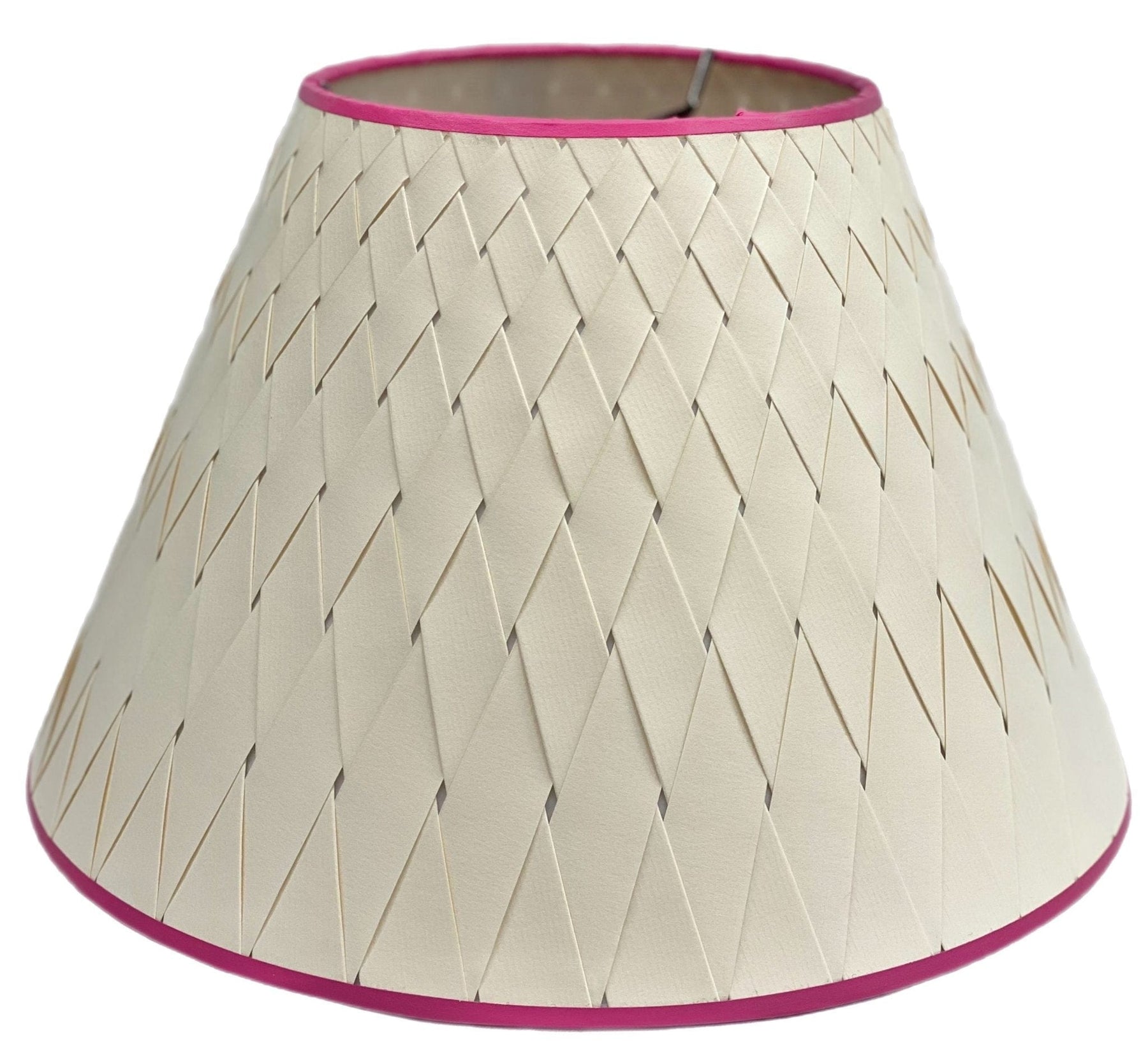 Customize Empire Woven Paper Lamp Shades with Custom Trim Color - Lux ...