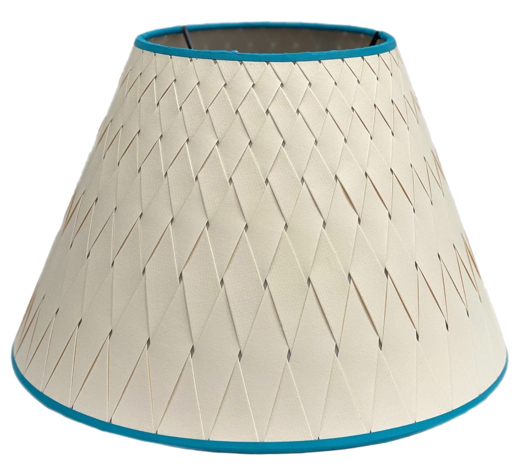 Customize Empire Woven Paper Lamp Shades with Custom Trim Color - Lux ...